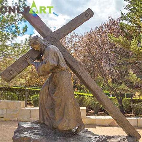Jesus Crucifix Statue Bronze Jesus On Cross Sculpture Onlyart