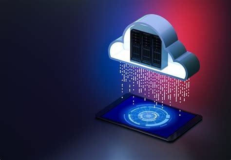Premium Photo Cloud Computing Technology With 3d Rendering Server With Cloud