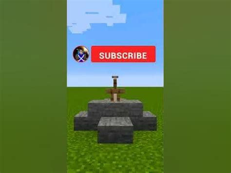 Minecraft Sword Stuck In Stone Tutorial Shorts Youtube