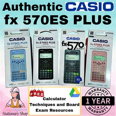 Authentic Casio Fx 570es Plus 2nd Edition Scientific Calculator 570 Es