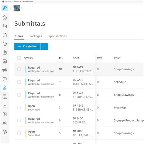 Construction Submittal Software Autodesk Construction Cloud