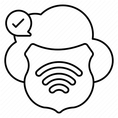 Cloud Shield Security Protection Safety Secure Icon Download On