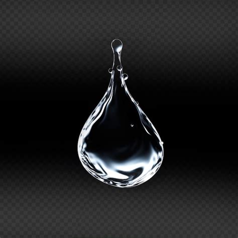 La Gota De Agua Aislada Archivo Psd Premium