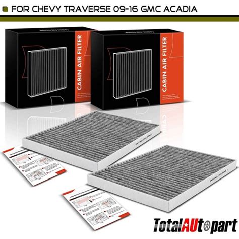 2x Activated Carbon Cabin Air Filter For Buick Enclave Chevrolet