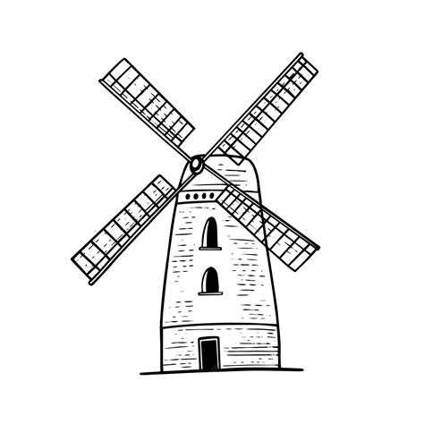 Windmill Drawing