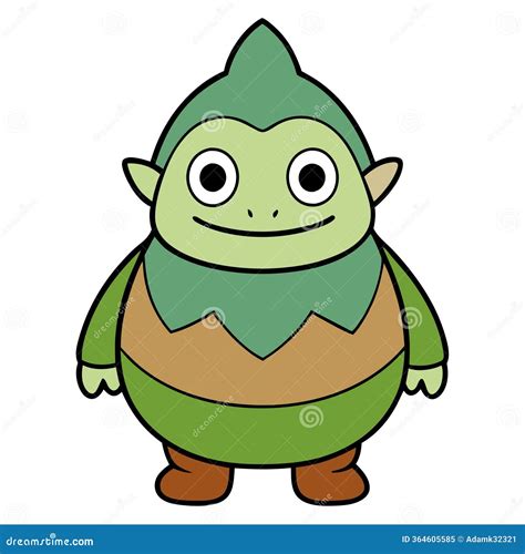 Goblin Or Orc Character On White Background Neural Network Ai