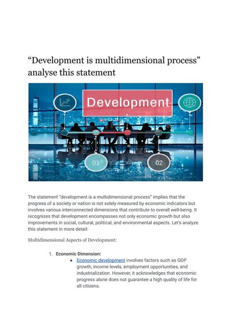 Development Is Multidimensional Processpdf