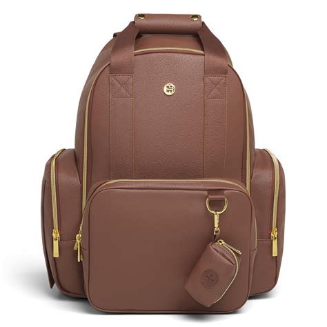 Huggies Sunshine Pack Diaper Backpack Cognac Leather One