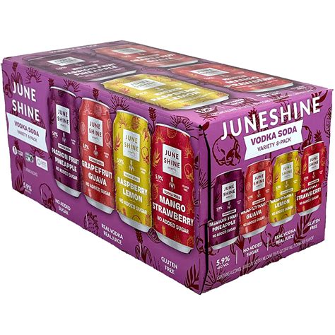 Juneshine Vodka Soda Variety 8 Pack Can