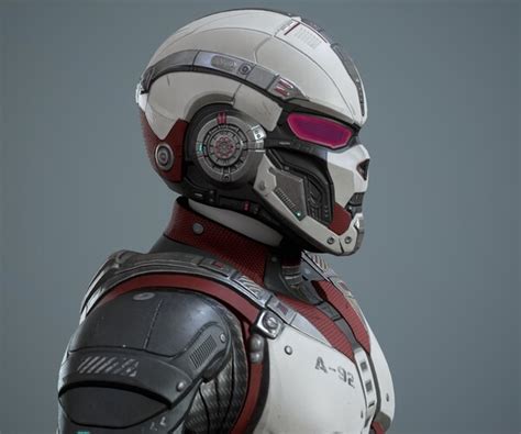 Artstation Sci Fi Military Armor Pack 05 Game Assets