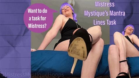 Mistress Mystiques Mantras Lines Task Female Domination Submissive
