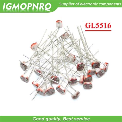 20pcs 5516 Light Dependent Resistor Photoresistor Resistor Gl5516 5mm