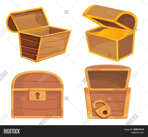 Dower Chest Icons Set Image And Photo Free Trial Bigstock