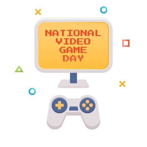 Premium Vector National Video Game Day Vector Design Template Good
