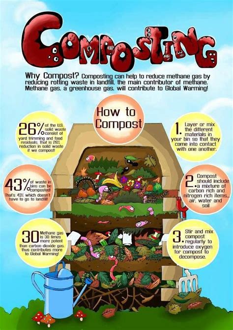 Compost Infographic Gardening Composting Turn Your Spoil Into S