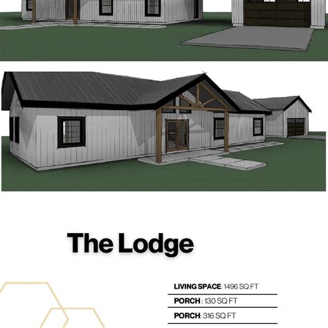 The Lodge Barndominium House Kit Amish Made Furniture
