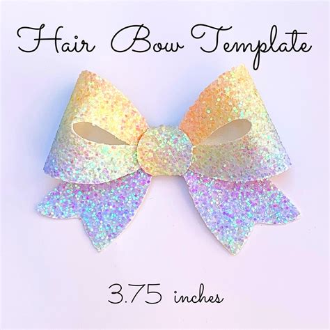 Hair Bow Svg Template Hair Bow Svg Pdf Digital Template Hair Bow