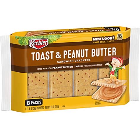 Kelloggs Keebler Toast And Peanut Butter Sandwich Crackers Pack Of 3