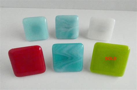 Fused Glass Cabinet Knobs Odds And Ends On Sale By Bprdesigns Etsy