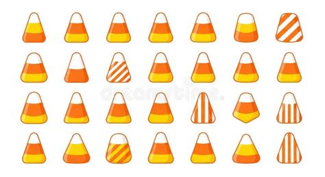 Classic Candy Corn Icon Stock Illustrations 141 Classic Candy Corn