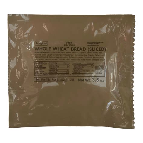 Mre Whole Wheat Bread By Bridgford