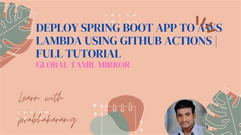 Deploy Spring Boot App To Aws Lambda Using Github Actions Full