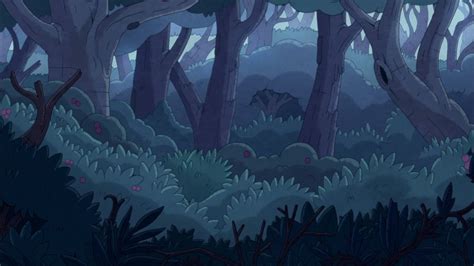 Adventure Time Fionna And Cake Background Art Animated Forest Scene