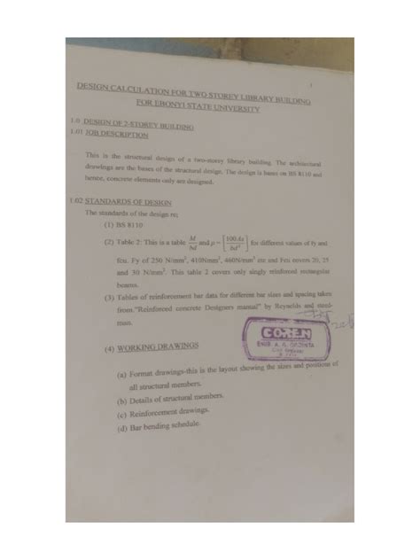Design Calculation Pdf