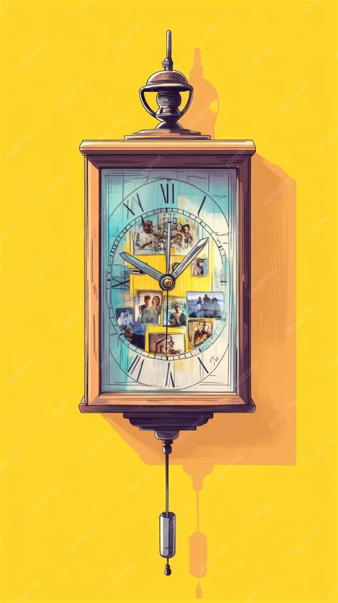 Pendulum Of Memories Pendulum Clock Premium Ai Generated Image