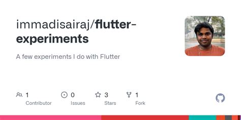 github immadisairaj flutter experiments a few experiments i do with