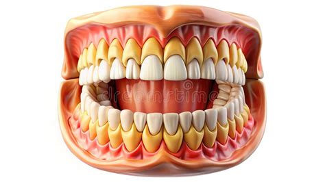 Comprehensive Dental Anatomy Chart A Detailed Topview Illustration Of