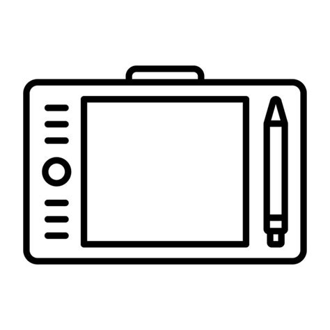 Premium Vector Graphic Tablet Vector Illustration Style