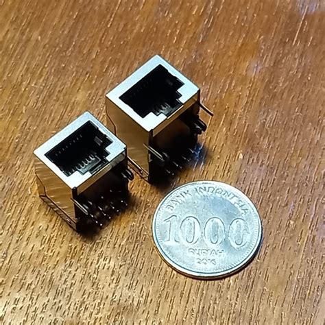 Jual Konektor Pcb Rj45 Casing Besi Ethernet Lan Port Socket Soket Kota Tangerang Klinik