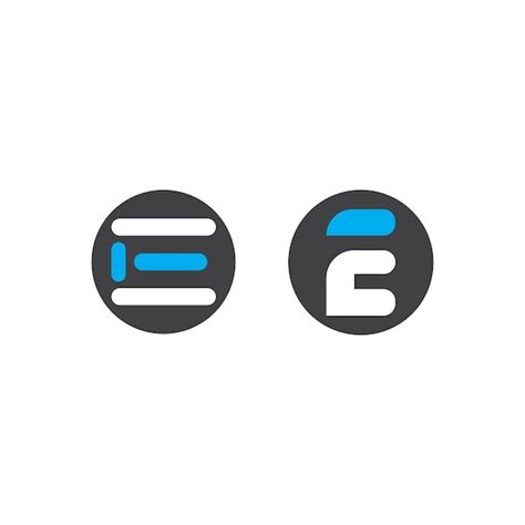 Logotipo De La Letra E En Adobe Illustrator Vector Premium