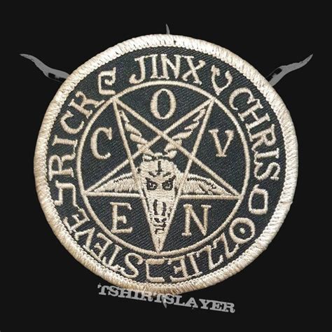 Coven Sigil Whiteborder Embroidered Tshirtslayer Tshirt And