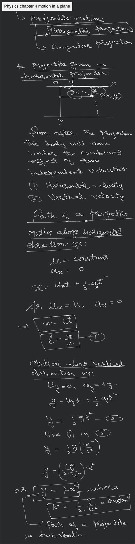 Physics Chapter 4 Class 11 Cbse Motion In A Plane Filo