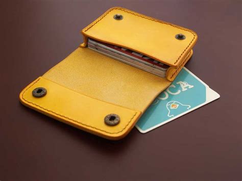 Diy Leather Card Wallet Pdf Pattern By Craftsmangus Leather Handbags