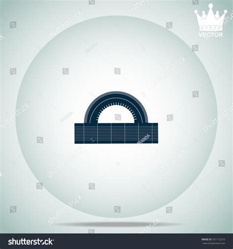 Protractor Vector Illustration Stock Vector Royalty Free 531112210