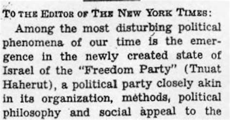 Albert Einstein Letter To The New York Times December 4 1948 New Palestine Party Album On Imgur
