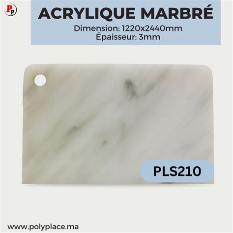 Plexiglas Marbré Décorative Polyplace