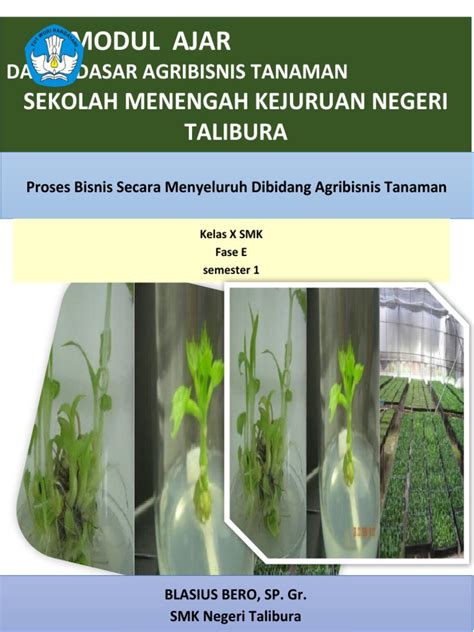 Modul Ajar Mapel Dasar Agribisnis Tanaman Elemen 1 Pdf