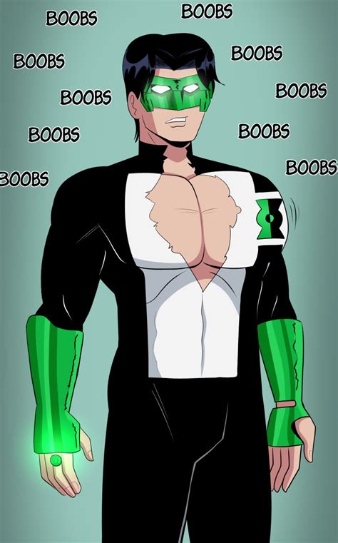 Rule 34 Breast Expansion Dc Comics Exposed Breasts Green Lantern