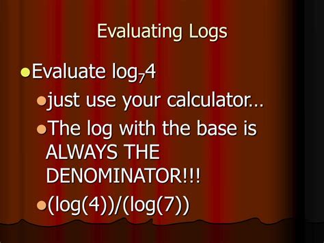 PPT Law Of Logarithms PowerPoint Presentation Free Download ID