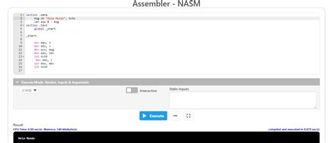 Hola Mundo Lenguaje Ensamblador