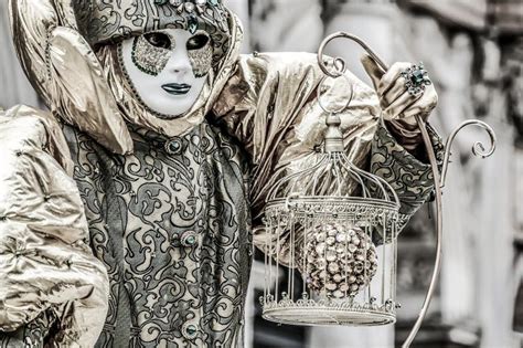 Photo View In Venice City During The Carnival Holiday Taken In Stock