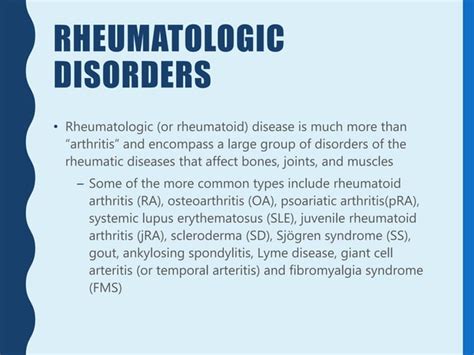 Chapter 20 Rheumatologic Disorders Ppt Bone And Joint Conditions