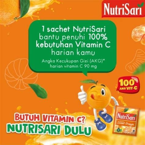 Promo Nutrisari Minuman Serbuk Rasa Markisa Sachet 14 Gr Kemasan Karton Diskon 17 Di