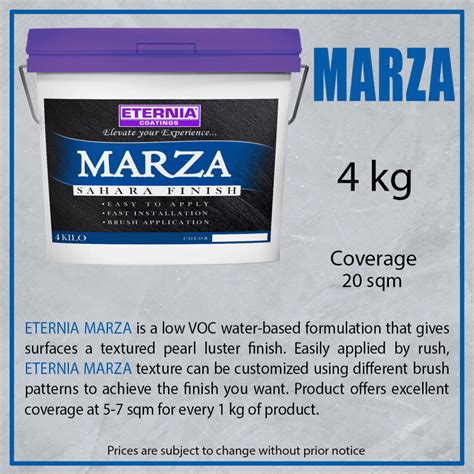 Marza 4kg Coverage 20 Sqm Gt Stone Works Shop