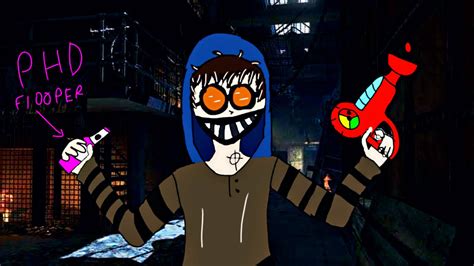 Ticci Toby In Mob Of The Dead With A Ray Gun By Zillaelzomberxd On