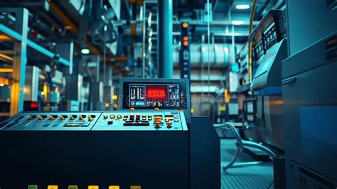 Manufacturing Process Displaying Warning Message On Control Panel In